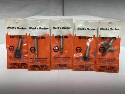 Black & Decker High Speed Router Bits Brand New OS lot of 5 | eBay