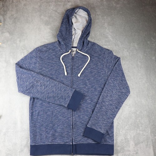 American Rag Hooded Jacket Mens Navy Full Zip Blue Hoodie Sweatshirt Sz ...