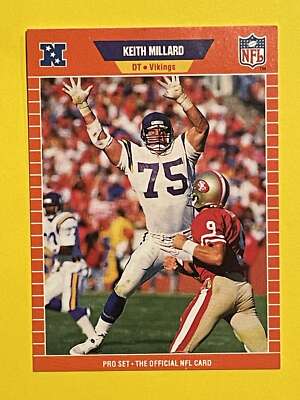Keith Millard 1989 Pro Set Base #237 Minnesota Vikings | eBay