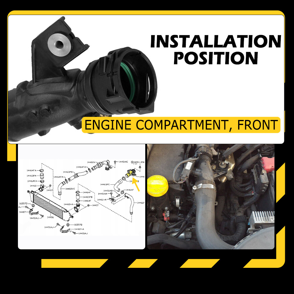 AIR INTAKE TURBO HOSE PIPE For NISSAN QASHQAI 1.5DCI Diesel 14460BB31 ...