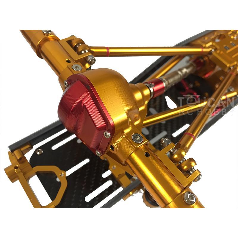 1/10 CNC RC SCX10 Rock Crawler Yellow Chassis Upgraded Tires Spare ...