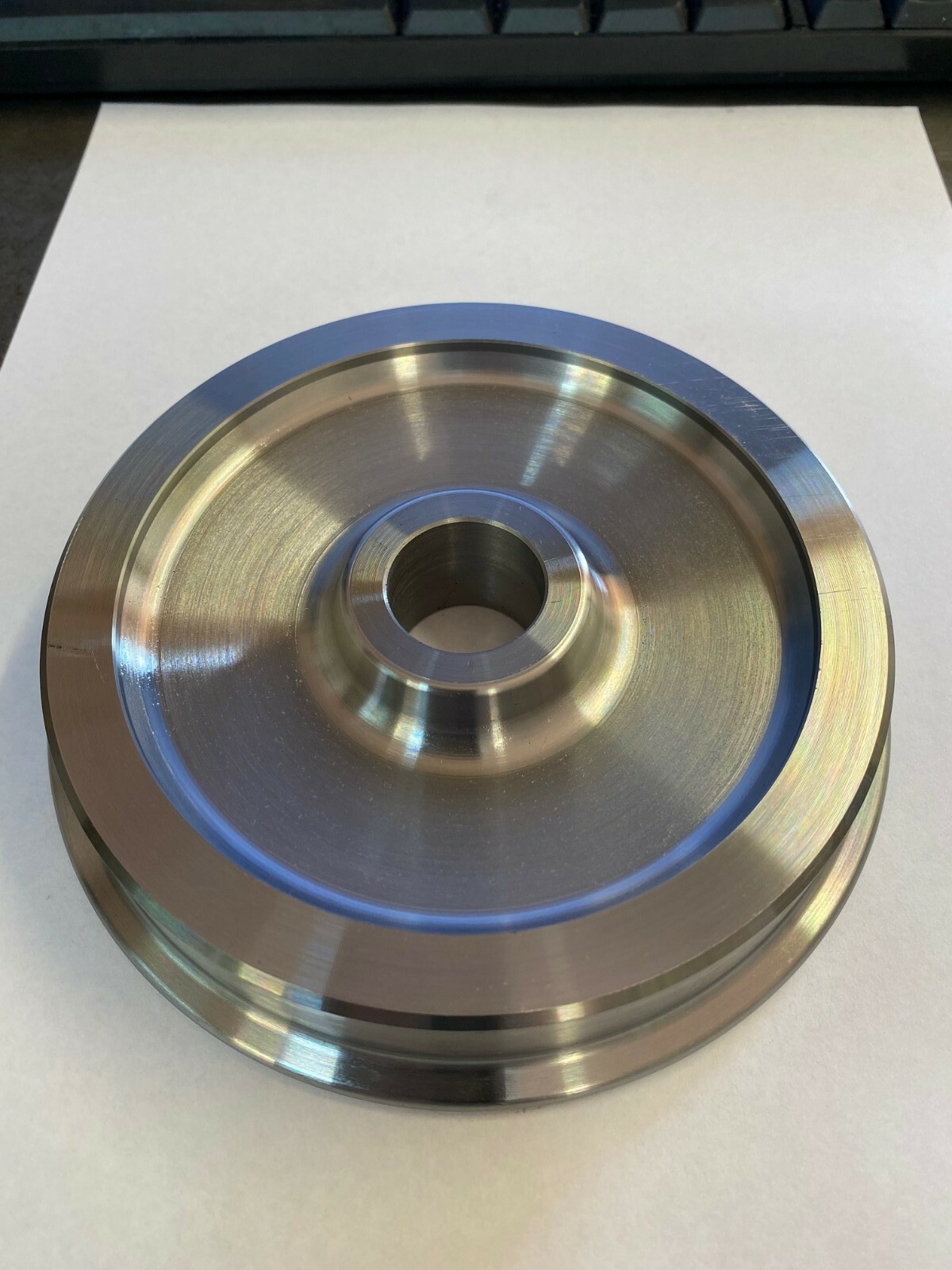 7.25 INCH GAUGE SCALE RAILWAY STEEL WHEEL 150 TREAD 24MM BORE ( 4 PIECE ...