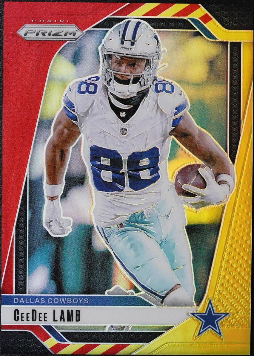 2024 Panini Prizm - CeeDee Lamb #75 Red & Yellow Prizm /44 for sale ...