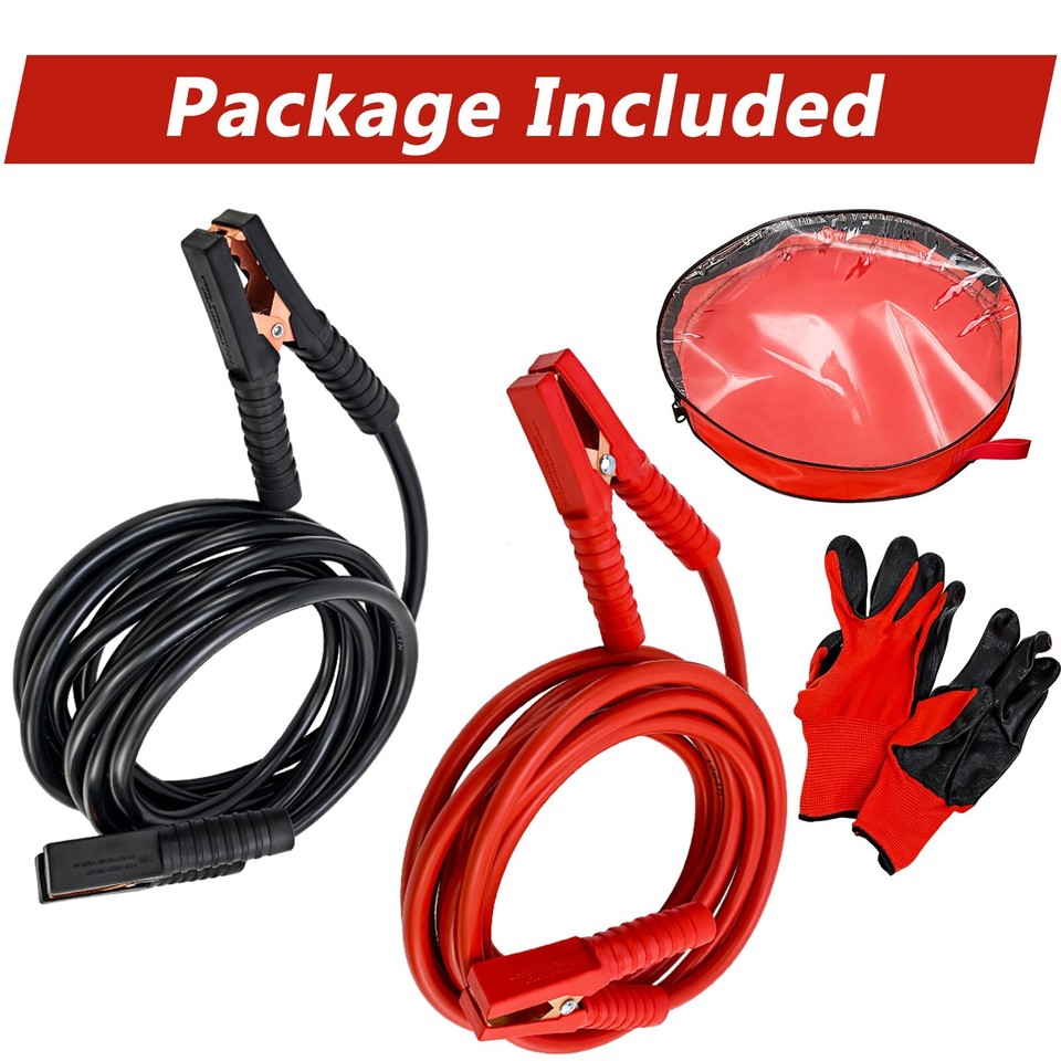 20Ft 0 Gauge Auto Jumper Cables 3000AMP Automotive Booster Cables for ...
