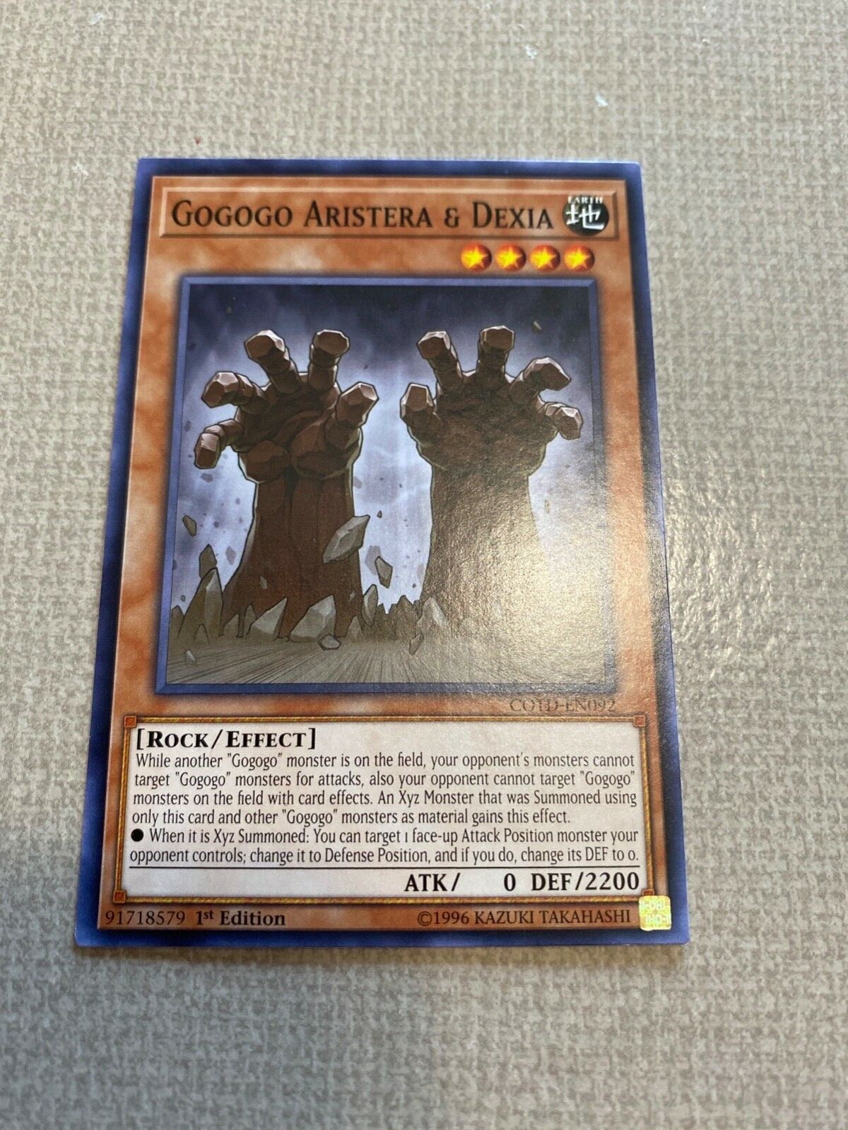 Yu-Gi-Oh! gogogo aristera & dexia mint common 1st ed COTD-EN092 | eBay