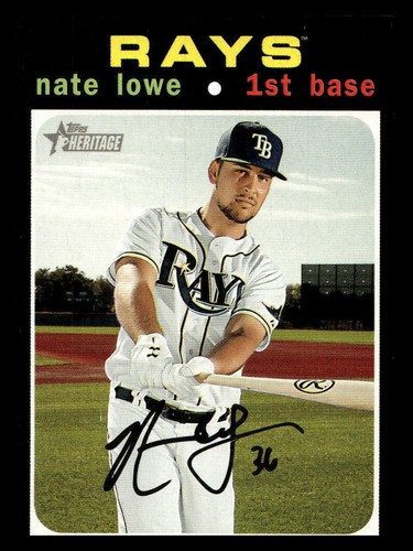 2020 Topps Heritage #220 Nate Lowe Tampa Bay Rays | eBay