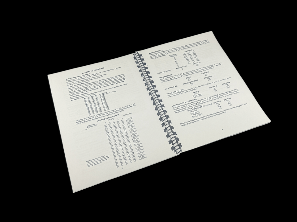Bally Kiss Pinball Machine Instruction Manual & Schematic: 57 Pages ...