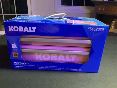 Kobalt Mini 2 Drawer Steel Tool Box - Pink (5462039) | eBay