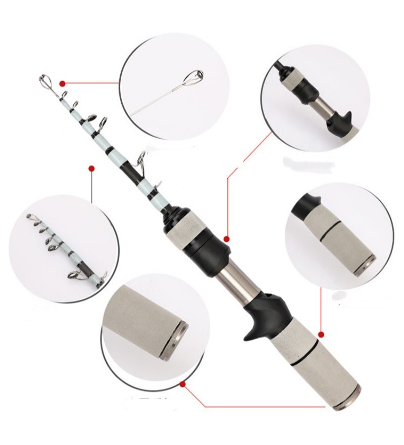 Telescopic Fishing Rods Ultralight Spinning Casting Rod Carbon Fiber ...