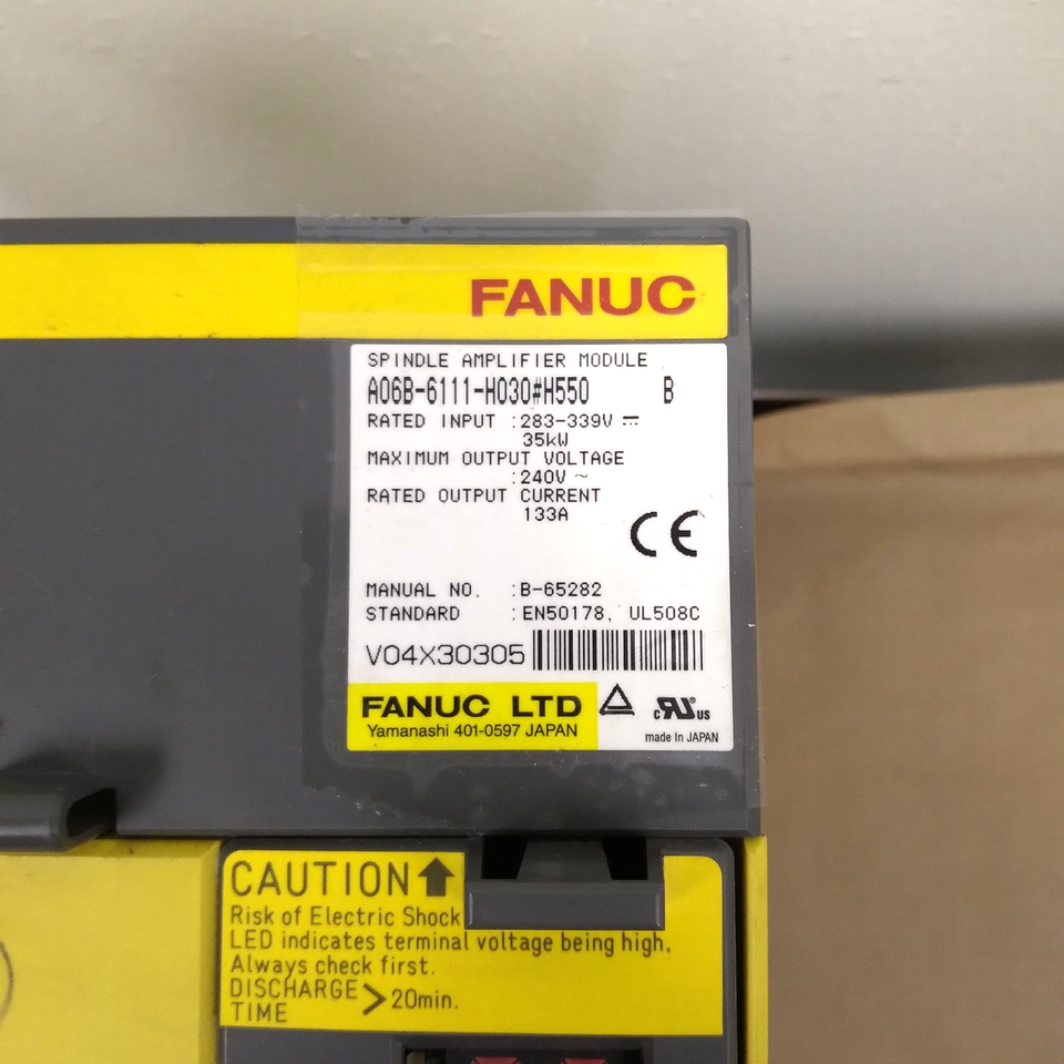 FANUC SERVO AMPLIFIER MODULE A06B-6111-H030#H550 V04X30305, MARKINGS | eBay