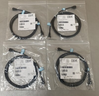 (Lot of 4) IBM 86Y4677 Cat5e Shielded 1GbE Ethernet Cable 1700mm (66 ...