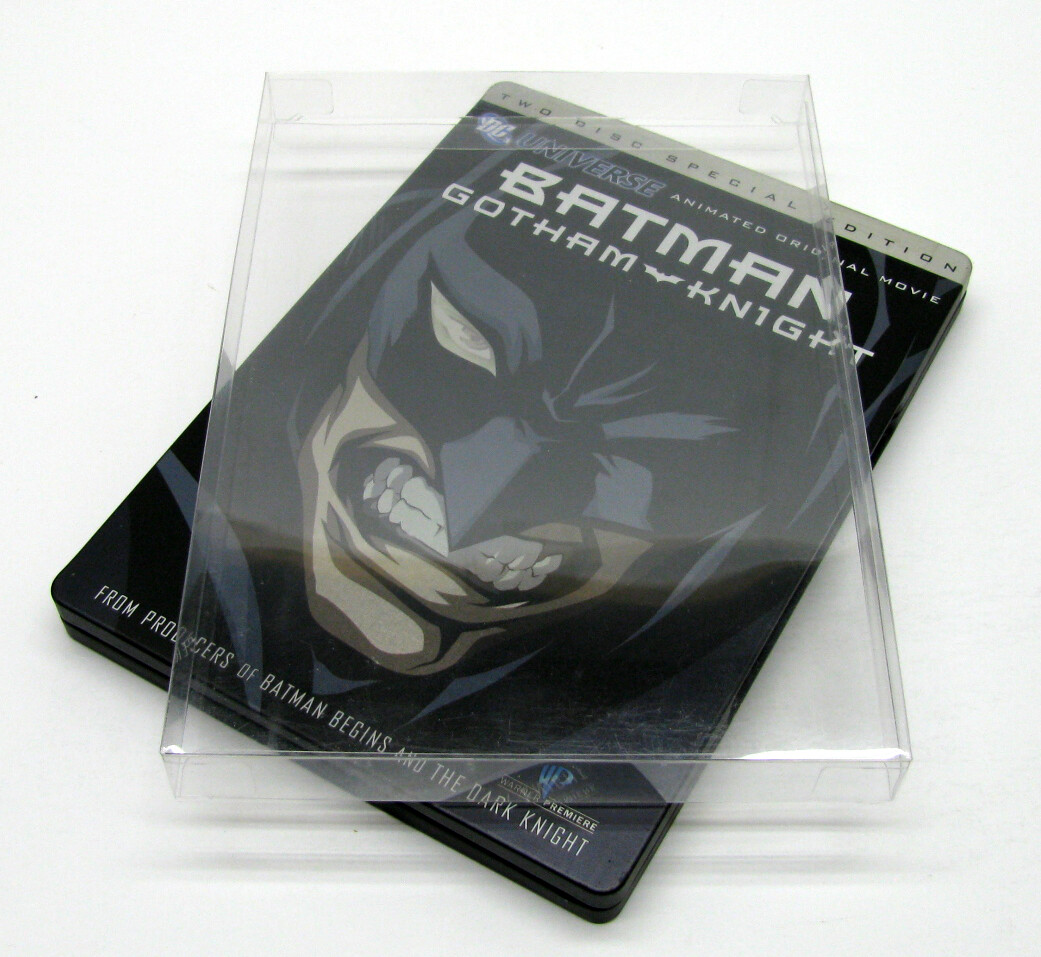 50x DVD SIZED STEELBOOK (SIZE DV2)-CLEAR PLASTIC PROTECTIVE BOX ...