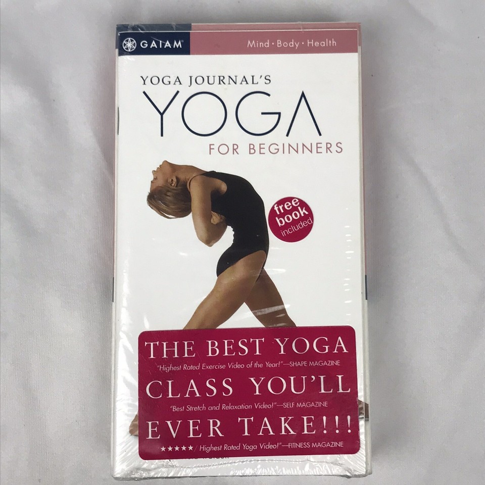 Yoga Journal's Yoga for Beginners VHS 1997 with Book New Sealed GAIAM ...