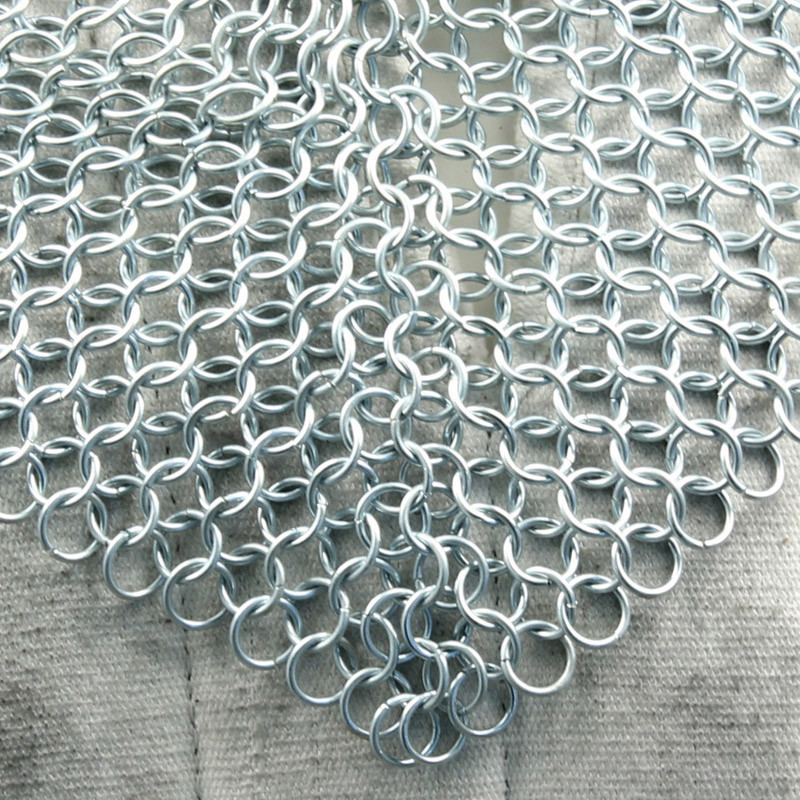 Battle Ready Mild Steel Zinc Plated 16 Gauge Knights Chain Mail Coif ...