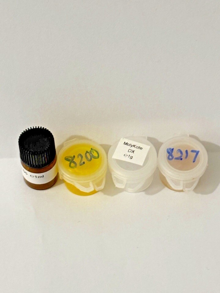 Starter Set Kit of Watch Oil Grease and Oiling Tools Moebius Molykote ...