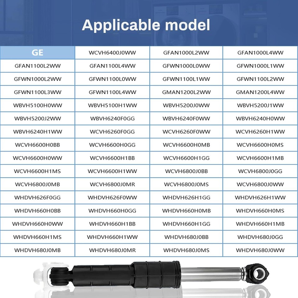 4x WH01X20826 WASHING MACHINE DAMPER SHOCK ABSORBER FOR GE AP5982139 ...
