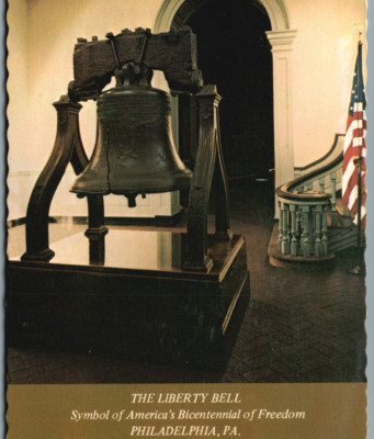 Liberty Bell Philadelphia PA. Bicentennial Edition VTG Continental PC ...