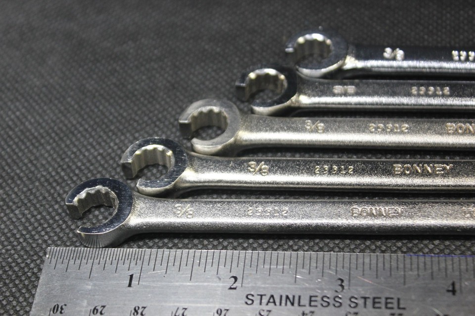 (1) Bonney 3/8" flare/line wrench with box end, NSN: 5120-00-859-9566 ...