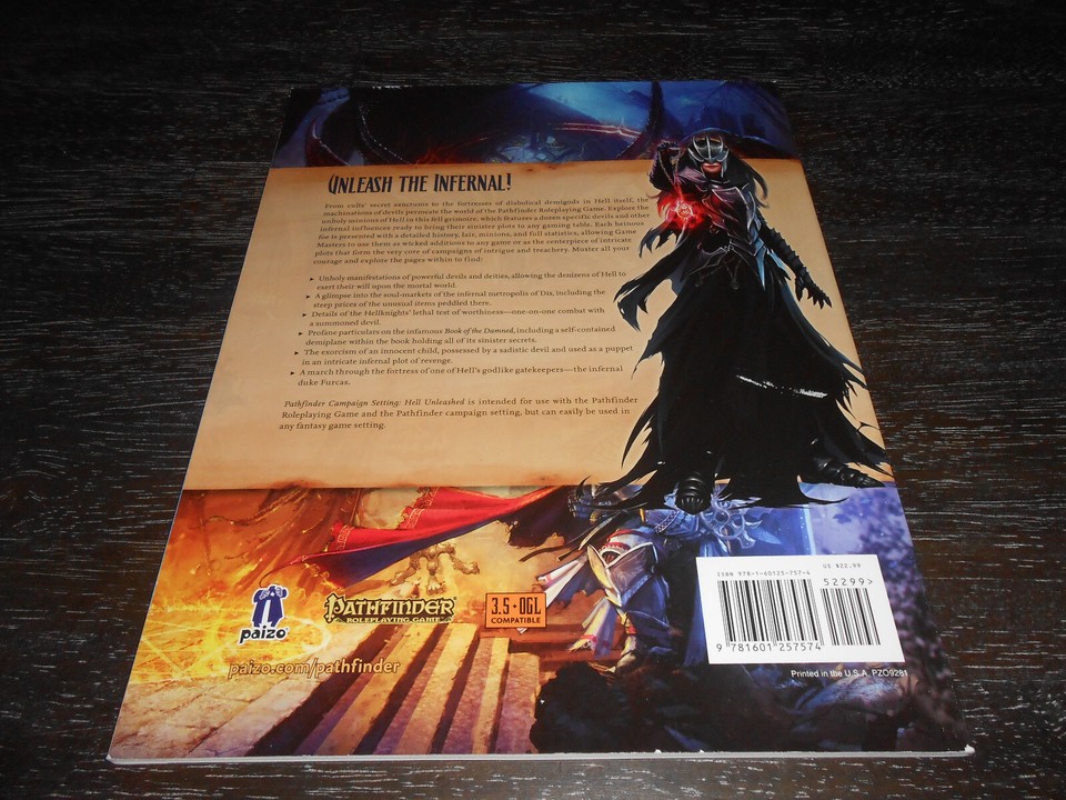 Hell Unleashed Pathfinder 1e Paizo D&D Dungeons Dragons | eBay