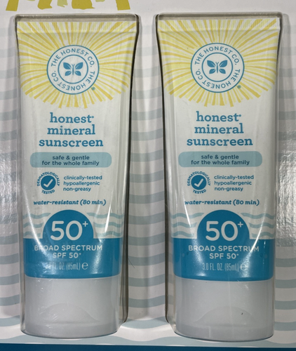 Honest Co. Broad Spectrum SPF 50+ Honest Mineral Sunscreen 2 PK (3.0 FL ...