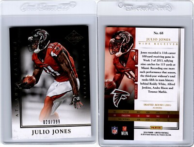 2014 Panini Limited JULIO JONES #68 Card /399 Atlanta Falcons | eBay