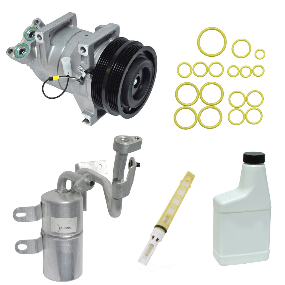 A/C Compressor Kit-Base, Eng Code: B5254T7, MPI, Turbo UAC KT 1434 for ...