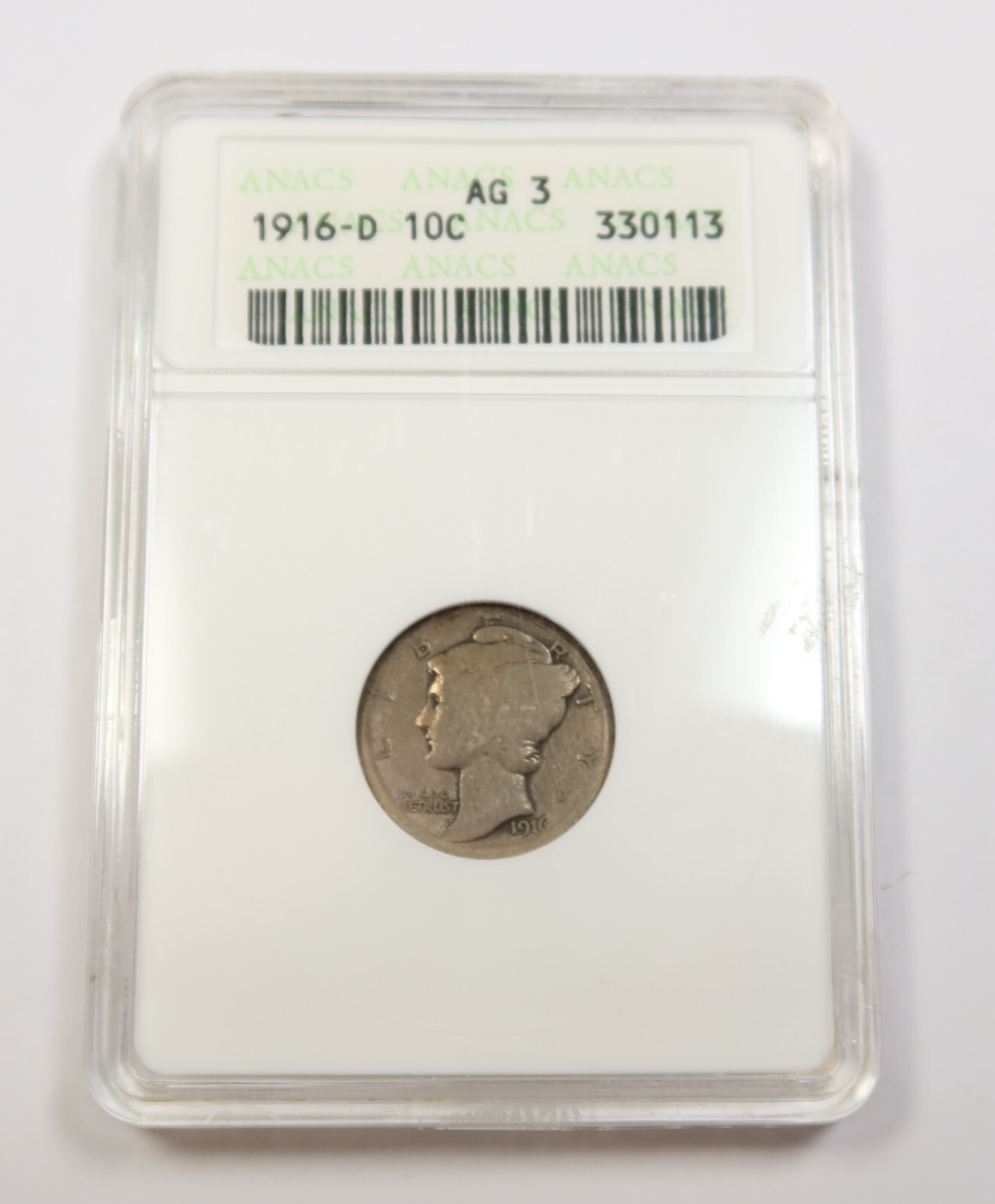 1916-D ANACS AG3 | Silver Mercury Dime - 10c US Coin #35010A | eBay