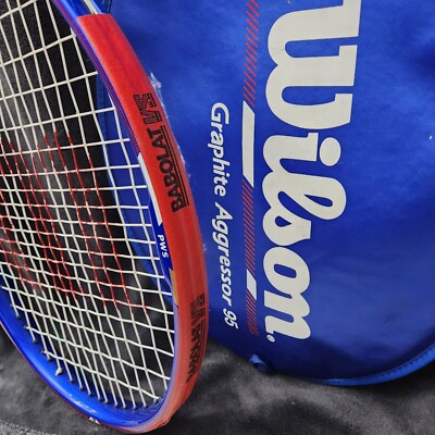 Wilson Graphite Aggressor 95 Tennis Racket with Cover. | eBay