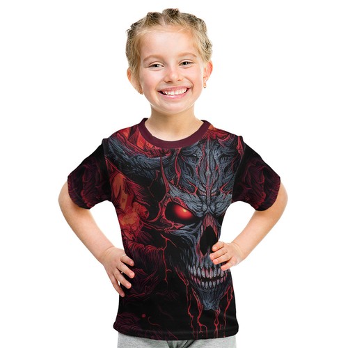 Demon Skull Kid T Shirt You Better Pray I Don't Get Up TS04 | eBay Australia