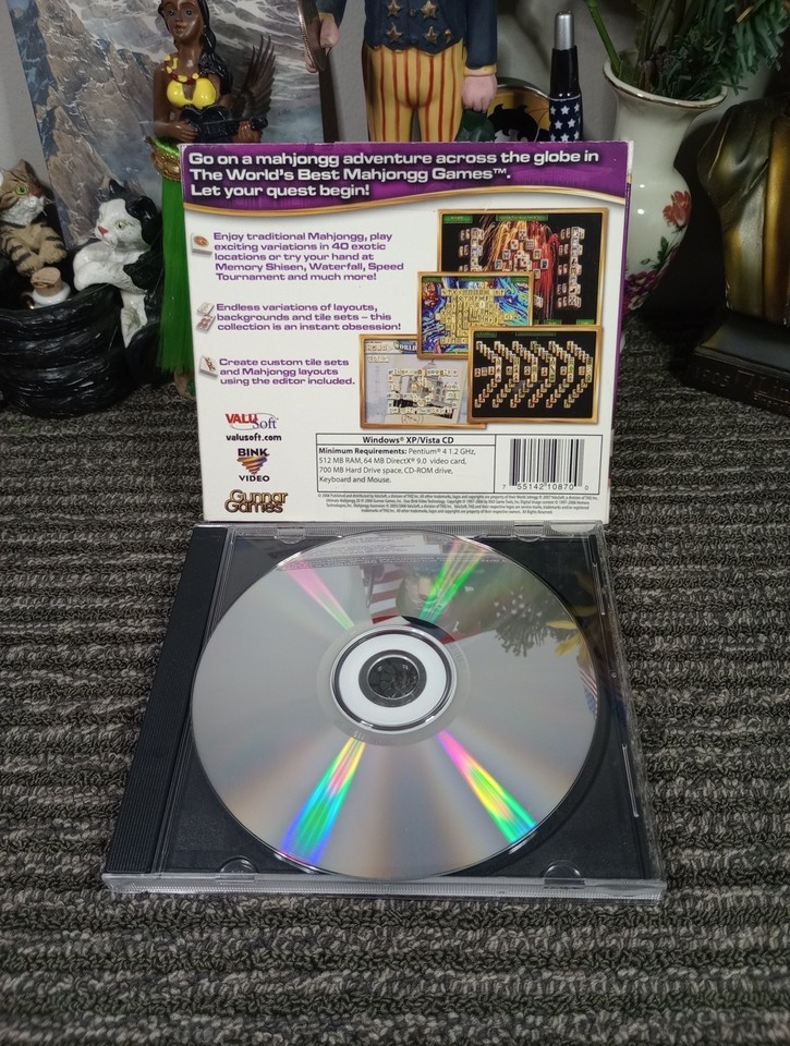 World's Best Mahjongg Games PC CD-Rom 2008 Windows Tile Matching Puzzle ...