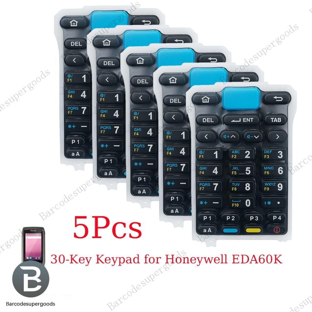 5Pack 30-Key Keypad for Honeywell EDA60K Barcode Scanners Replacement ...