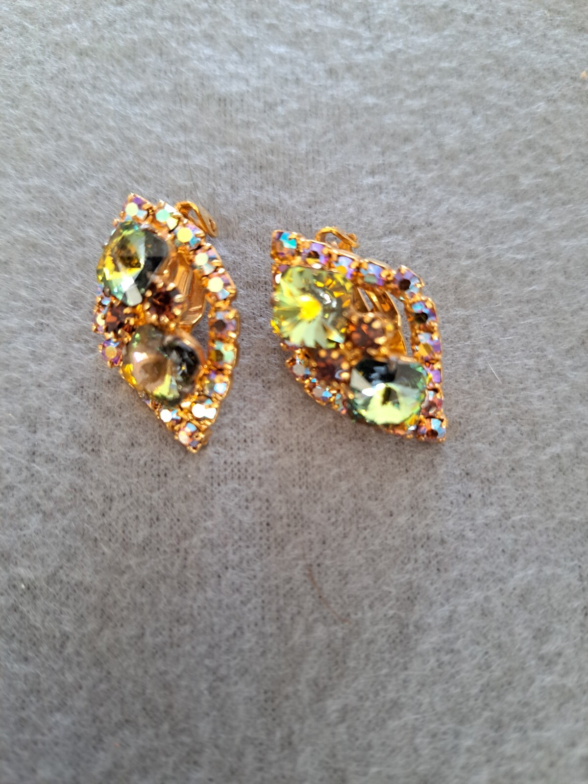 Juliana Brilliant Vintage Carnival Glass Rhinestone … - Gem