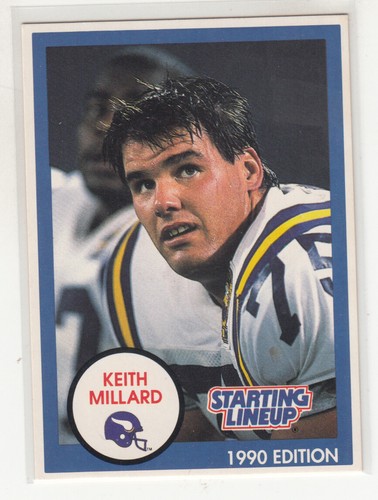 KEITH MILLARD 1990 Kenner Starting Lineup #NNO Minnesota Vikings Card ...