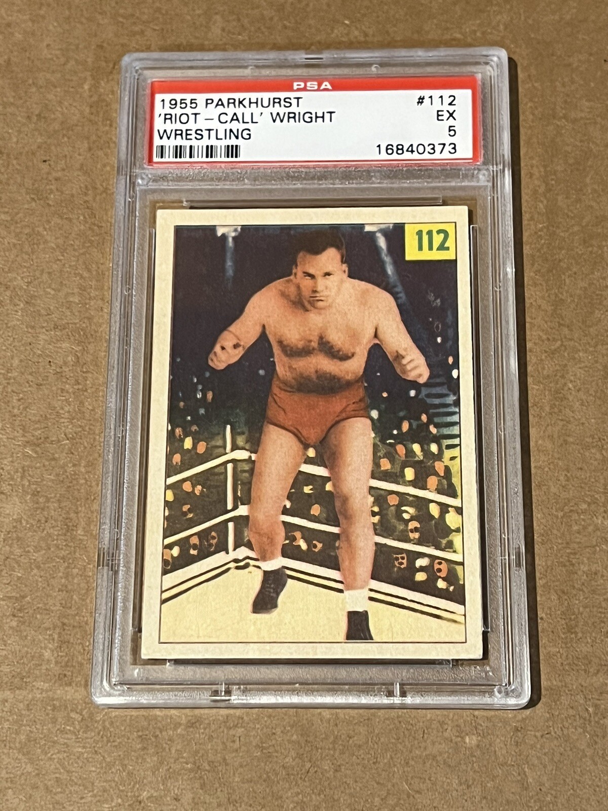 1955 Parkhurst wrestling #112 ‘Riot-Call’ Wright PSA 5 | eBay