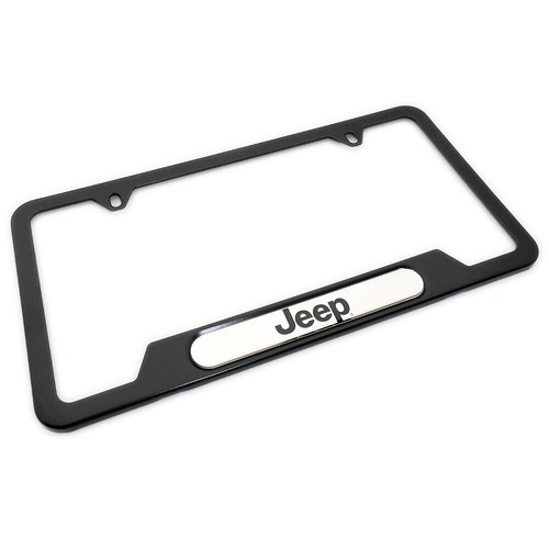 93-22 Jeep License Plate Frame Front or Rear Fitment JEEP Logo Mopar ...