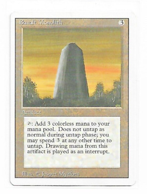 Magic the Gathering ~ MTG ~ 1x Basalt Monolith ~ 3rd Edition ~ M/NM ...