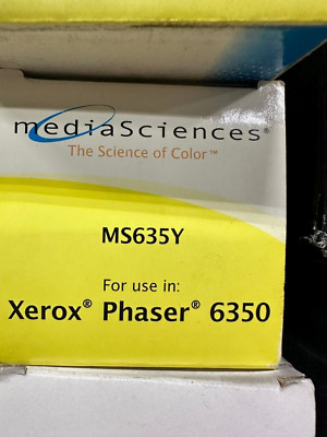 Media Science MS635Y Xerox Phaser 6350 Yellow Toner Cartridge High ...