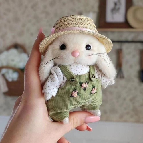 Handmade Peter Rabbit Plush Toy 14cm Teddy Pendant New Bunny Doll ...