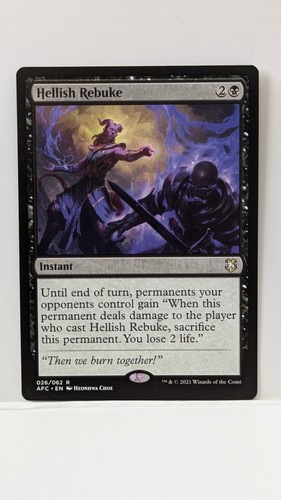 Hellish Rebuke Commander: Adventures in the Forgotten Realms Regular | eBay