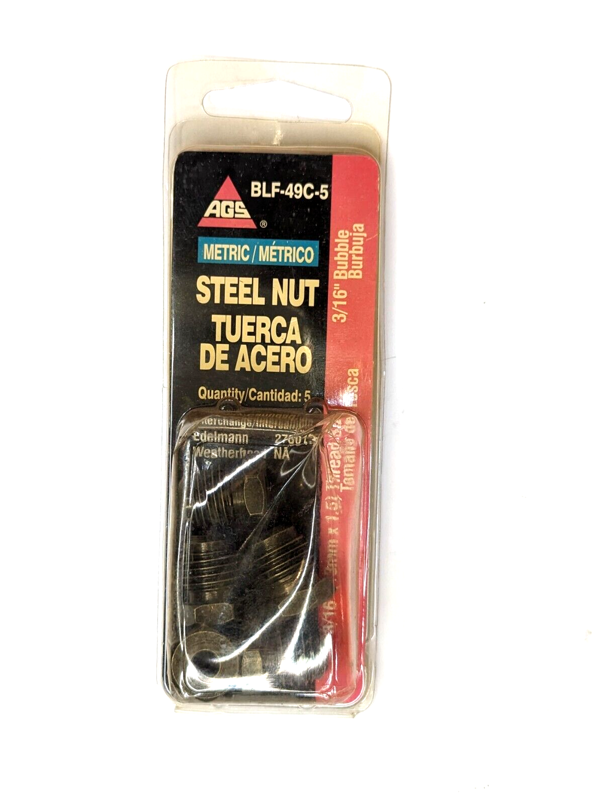 Tube Fitting Steel Nuts Metric AGS BLF-49C-5 ( Pack of 5 ) | eBay