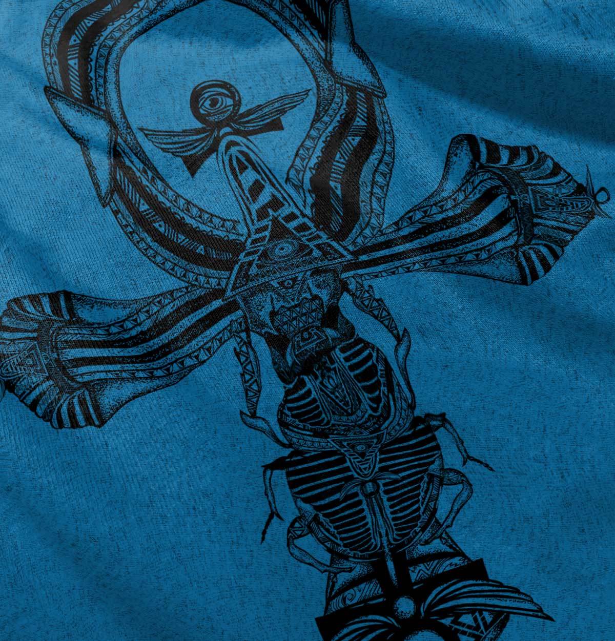 Ancient Egyptian Ankh Scarab Beetle Life Hoodie Hooded Sweatshirt Men ...
