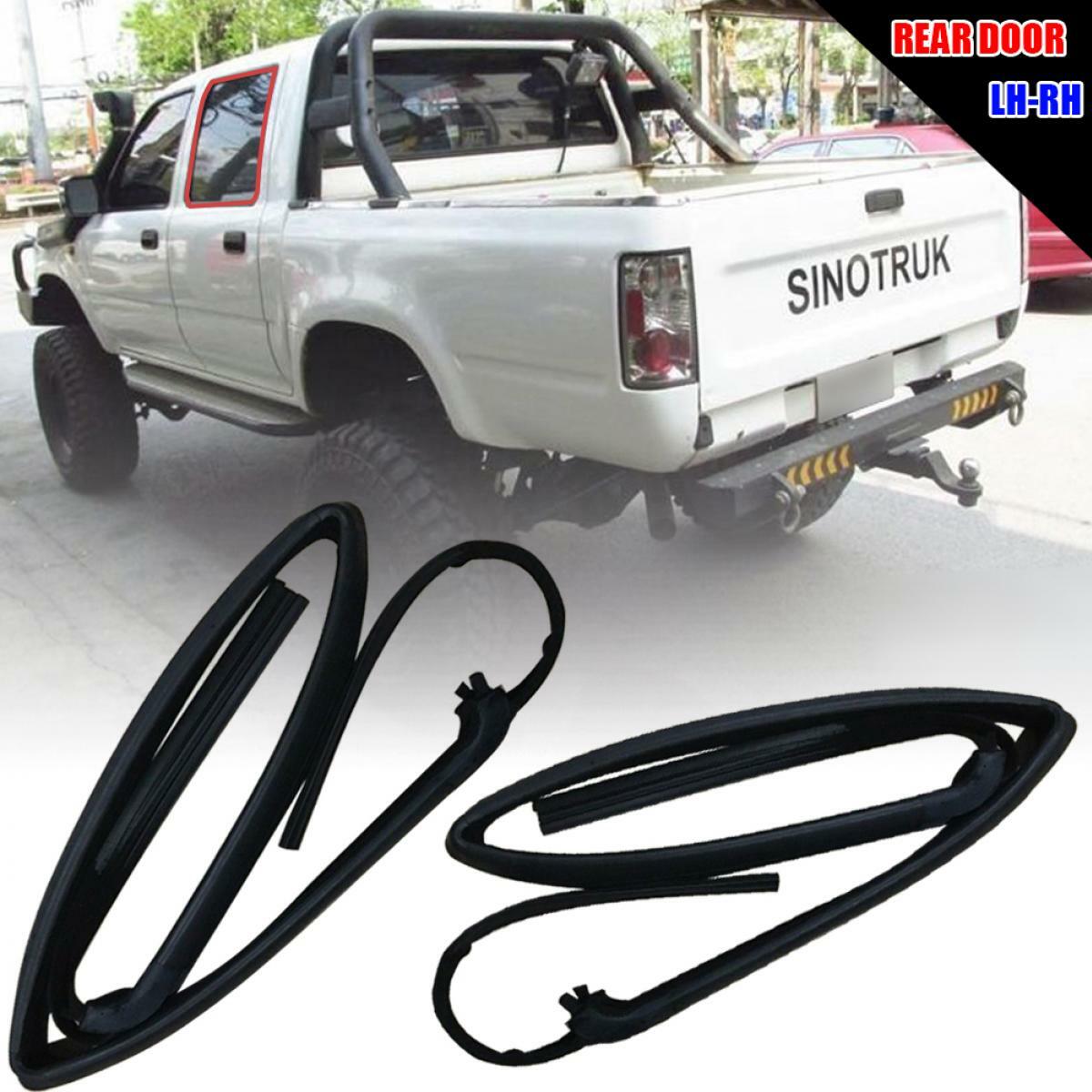 WINDOW GLASS RUN CHANNEL REAR LH RH FOR TOYOTA HILUX LN85 RN90 LN106 ...