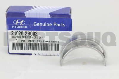 210202B002 Genuine Hyundai / KIA BEARING PAIR SET-CRK/SHF | eBay