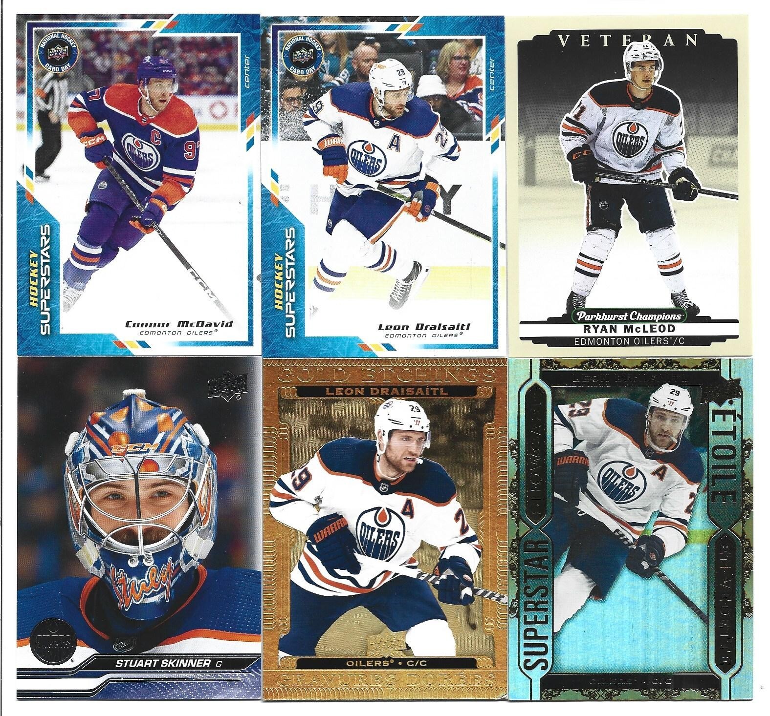 Edmonton Oilers 14 Card Lot Connor McDavid Dmitri Samorukov Young Guns ...