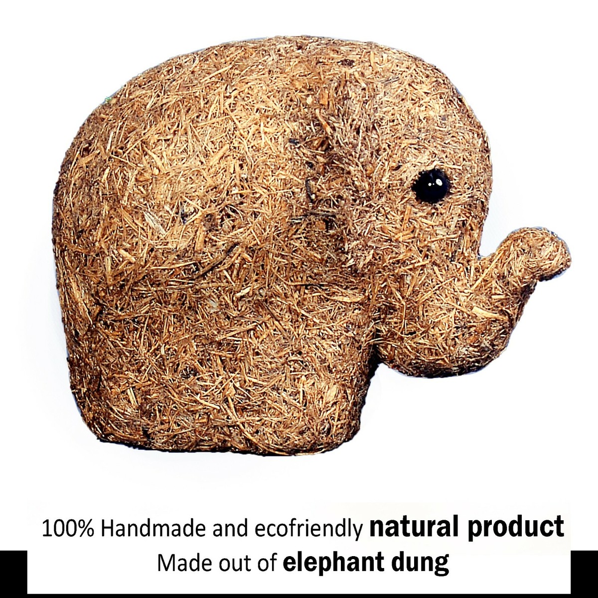 Elephant Dung Art Eco Maximus Elephant Dung Greeting Card, Sri Lanka.