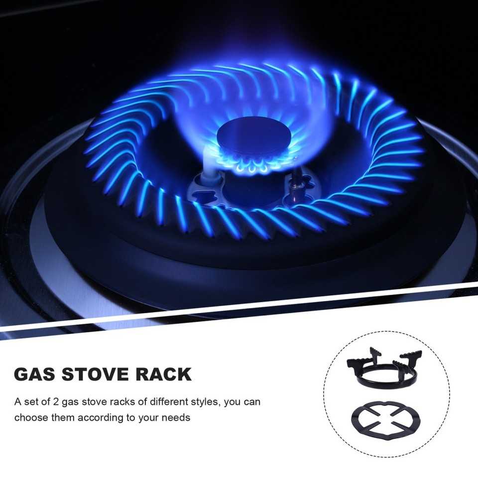 2 Pcs Gas Stove Racks Cooker Wok Support Rings Auxiliary for Burner | eBay