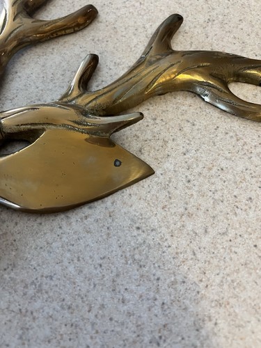 Brass Deer Head 18” Wall Mount 12 Point | eBay