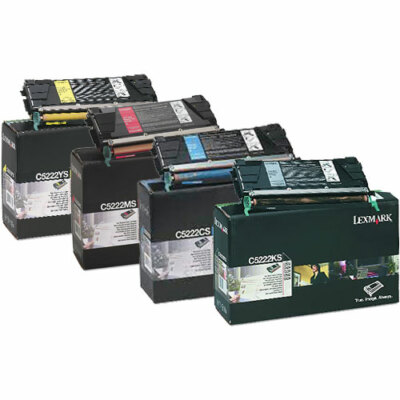Lexmark C5222KS, C5222CS, C5222MS, C5222YS Standard Yield Toner ...