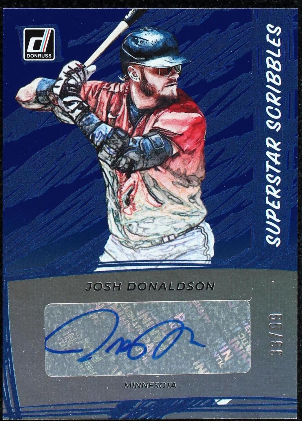 2022 Panini Donruss - Superstar Scribbles Josh Donaldson #SUP-JD Blue ...