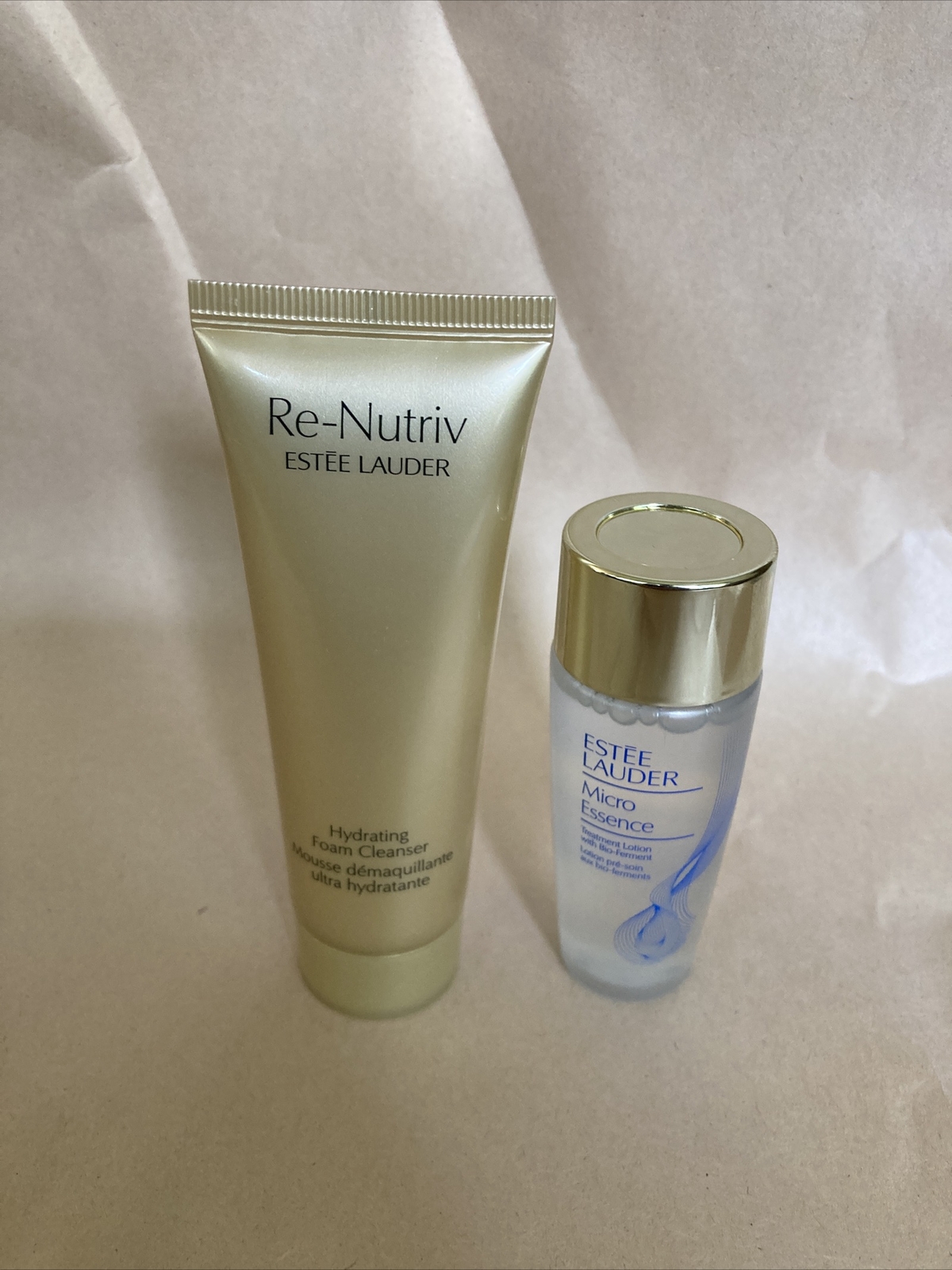Estee Lauder Re-Nutriv Hydrating Foam Cleanser & Micro Essence ...